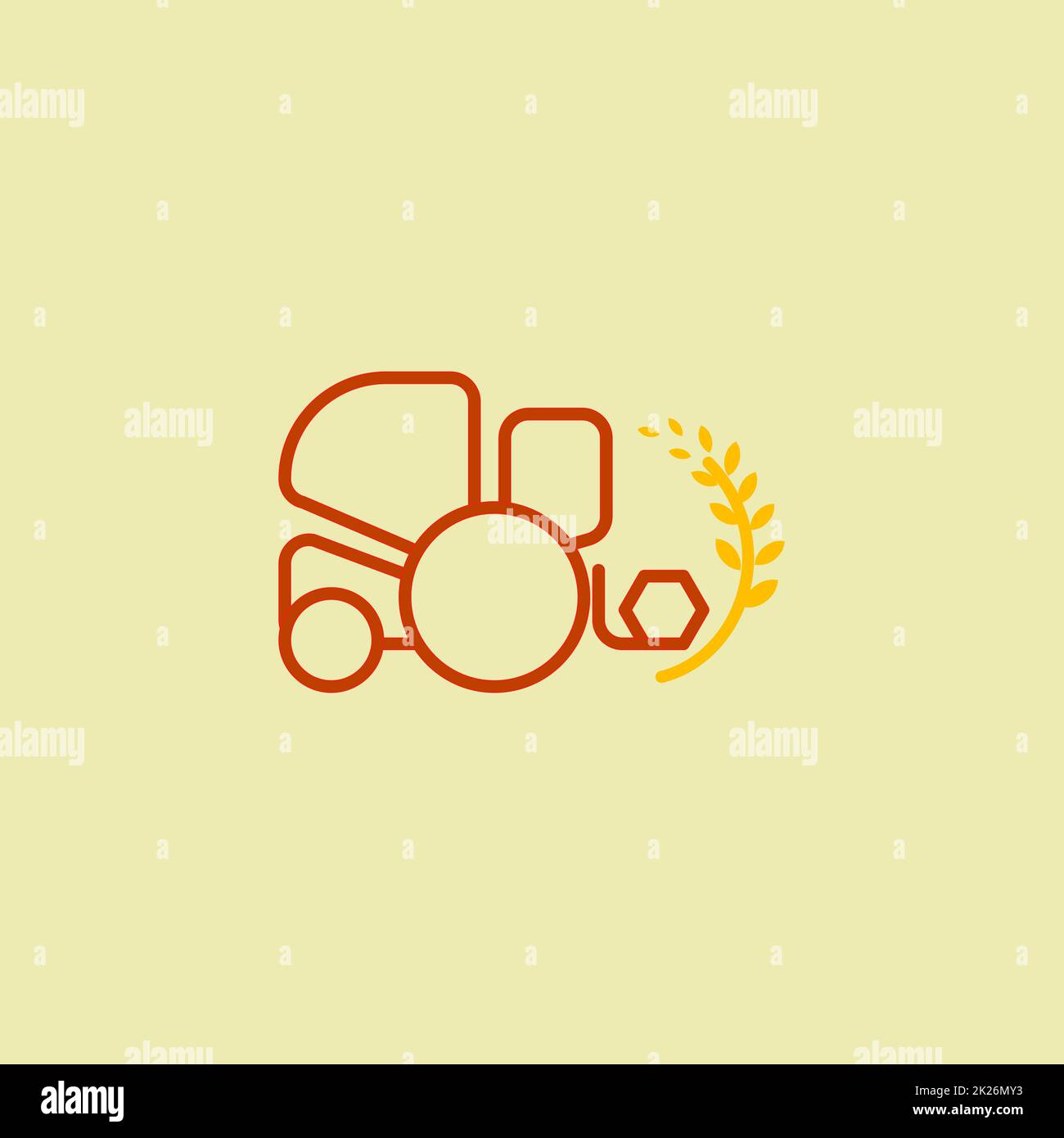 Combine icons. Harvester signs. Vector symbol. Isolated logo. Harvester ...