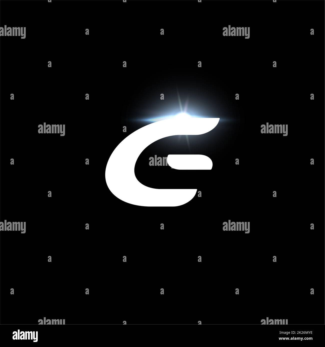 G letter logo, bold italic letter for automotive, speed race, sport ...