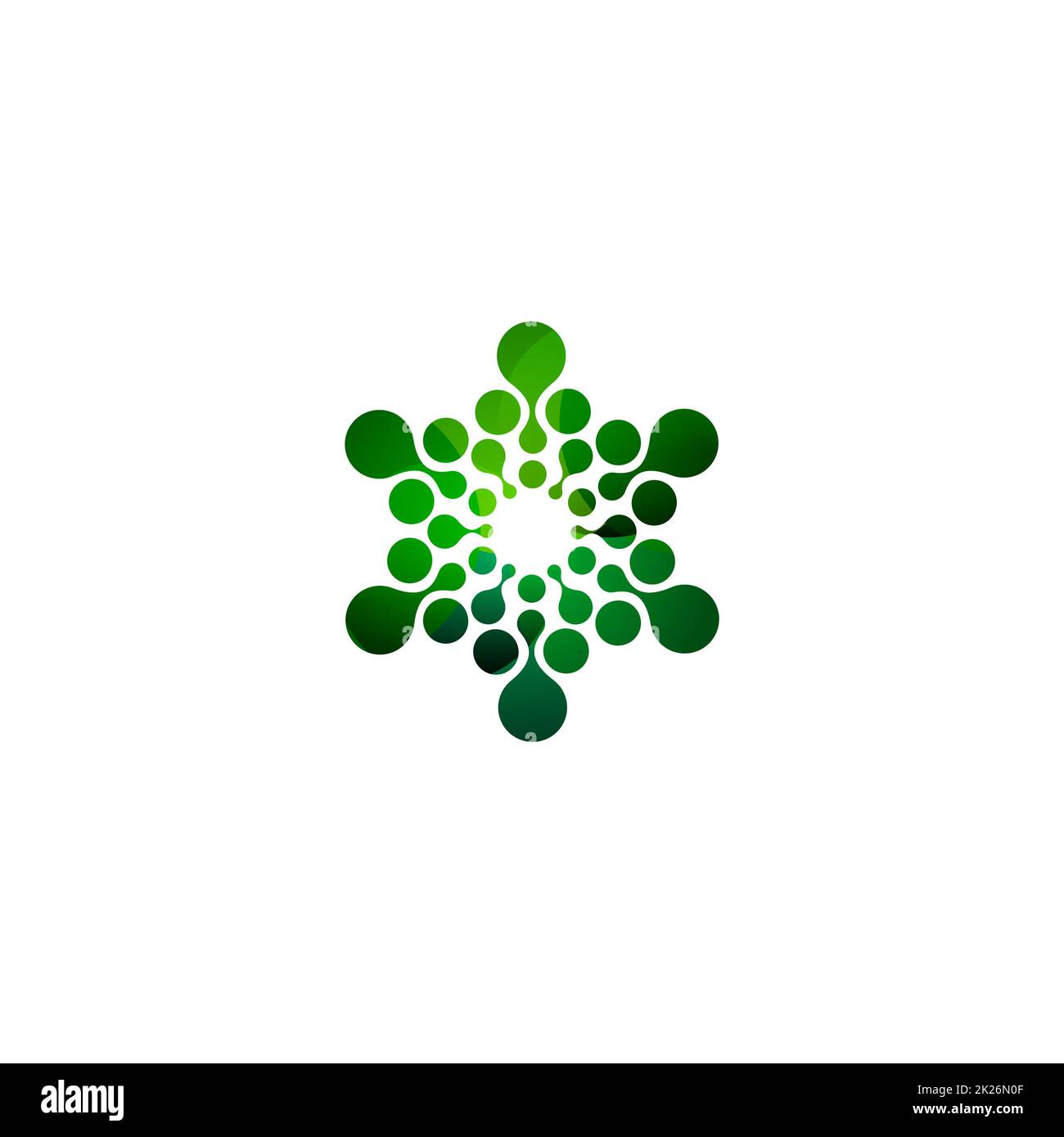 Digital colorful isolated circle logo template. Stylized abstract ...