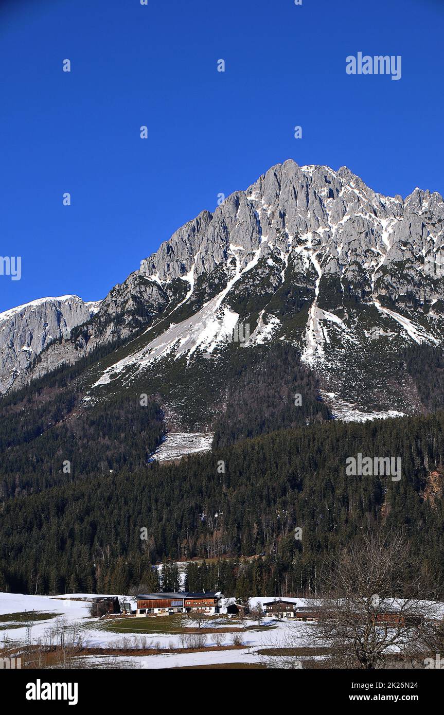 The Wilder Kaiser in Ellmau Stock Photo - Alamy