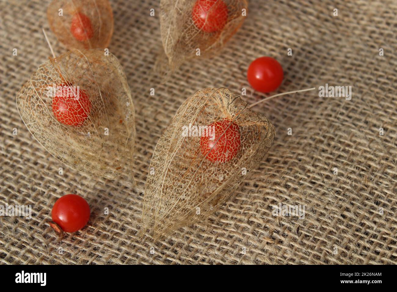 chinese lantern on a jute sack Stock Photo - Alamy