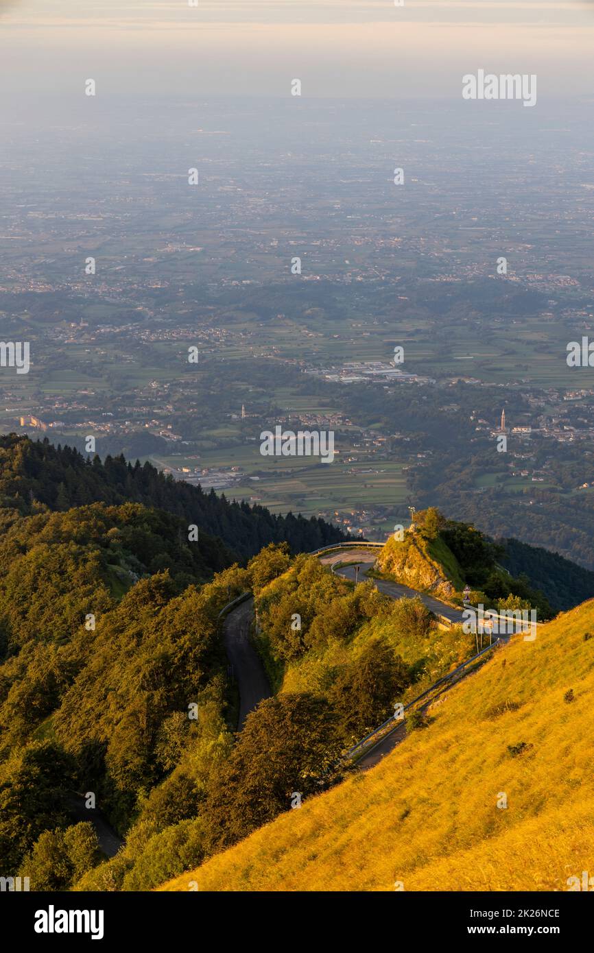 summer landscape near Monte Grappa, Northern Italy Stock Photo - Alamy