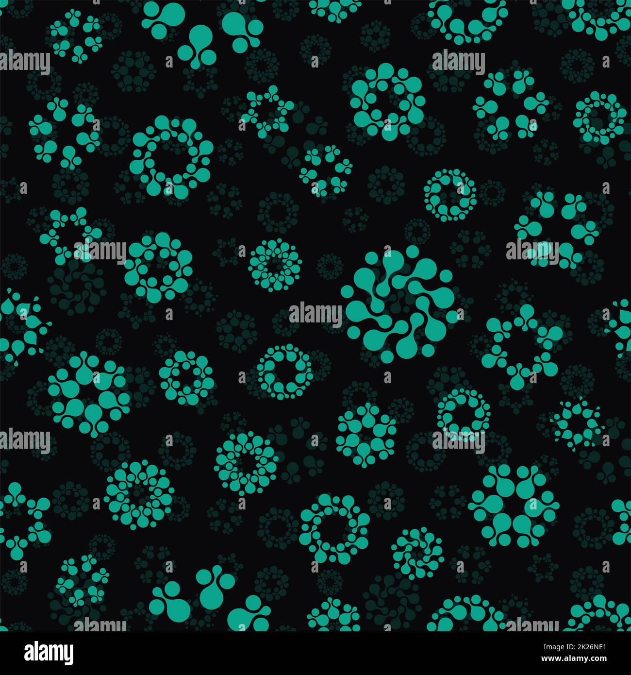 Abstract seamless circles design pattern unusual. Vector isolated ...