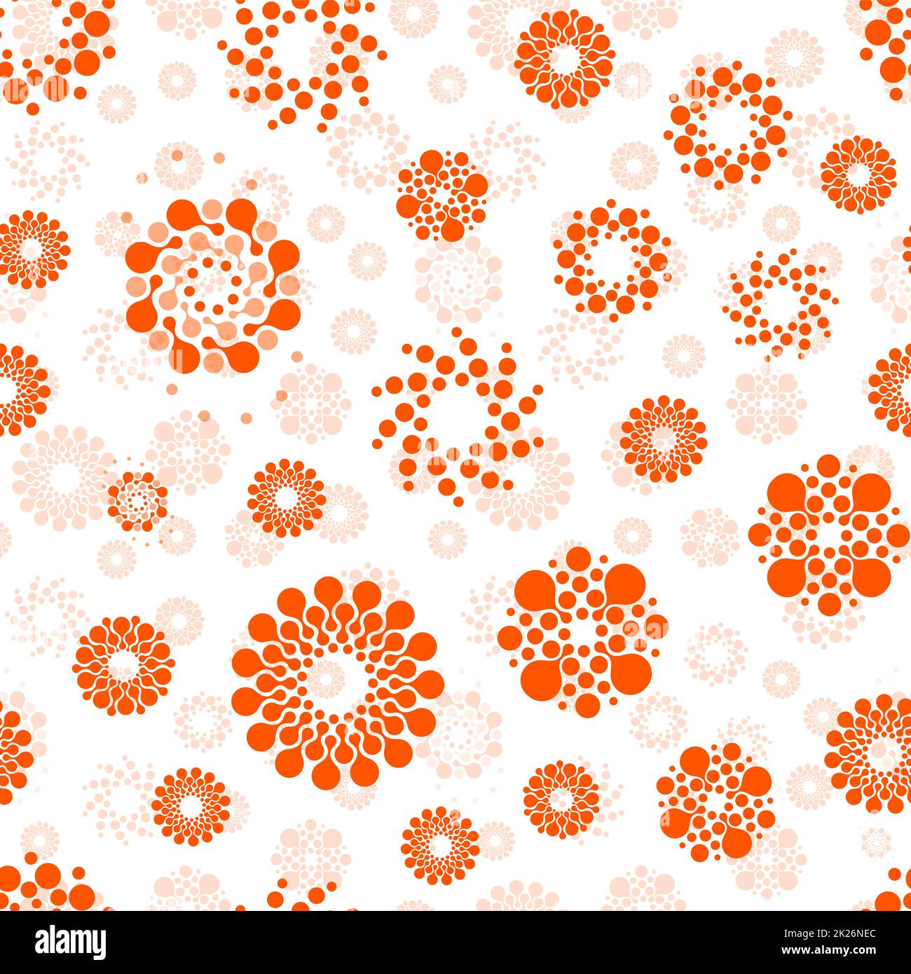 Abstract suns seamless circles design pattern unusual. Vector isolated ...
