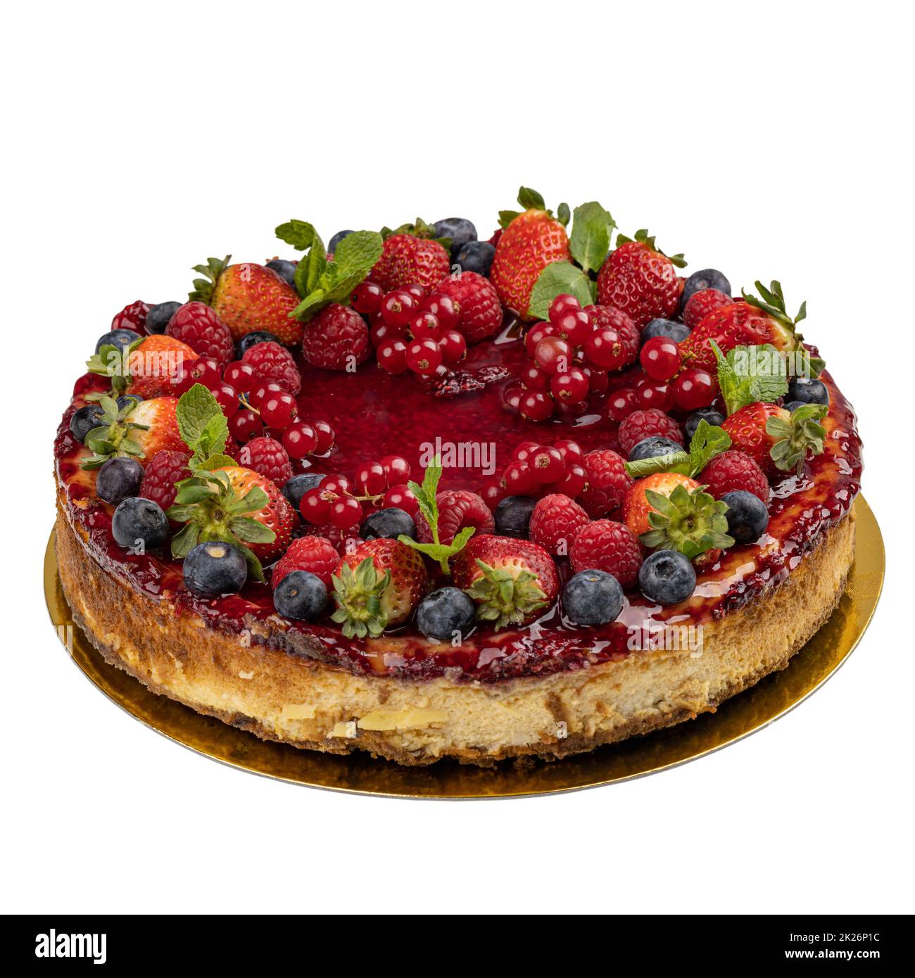 Raspberry cake homemade cake Cut Out Stock Images & Pictures - Alamy