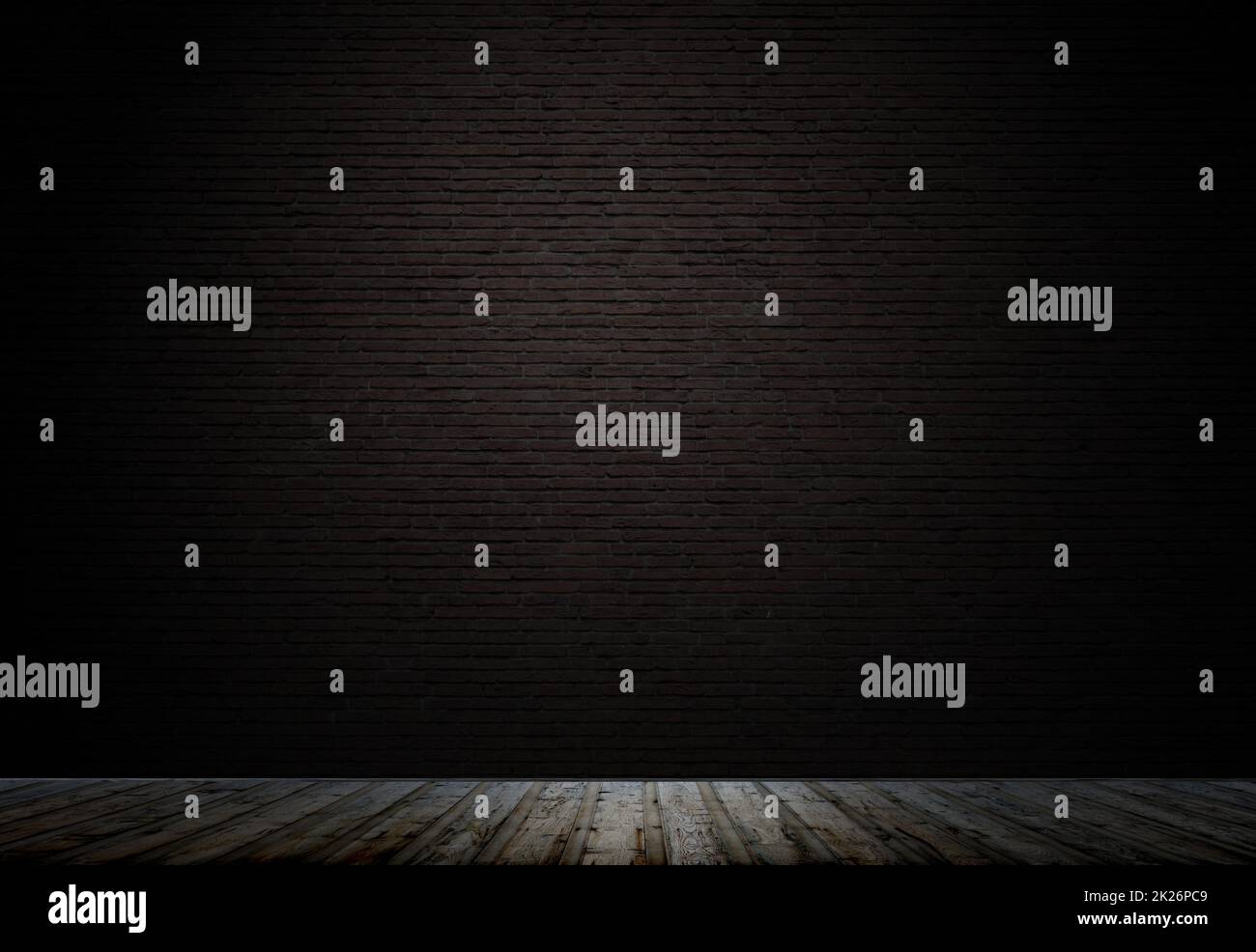 Dark Empty Room With Table
