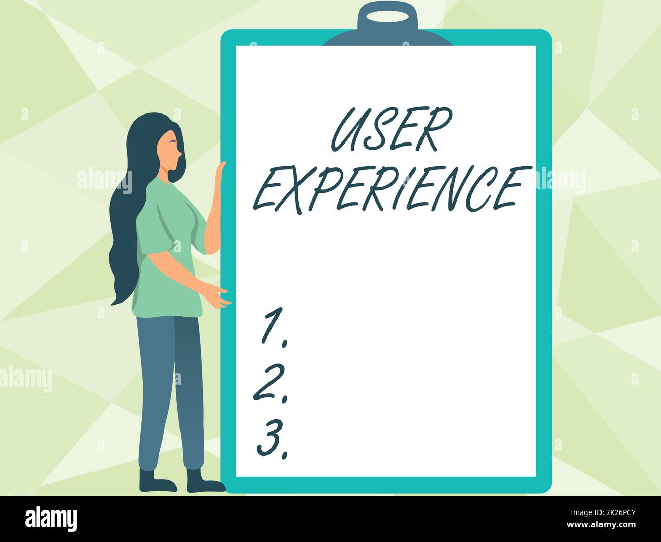 Text sign showing User Experience. Business idea how a person reacts and feels after using a ...