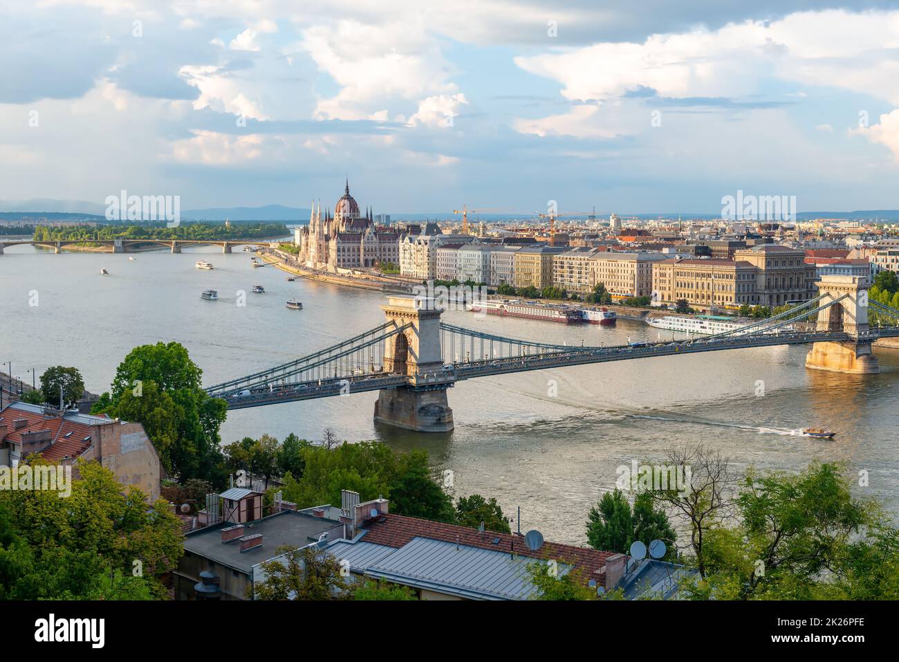 Chain bridge top view Stock Photo - Alamy