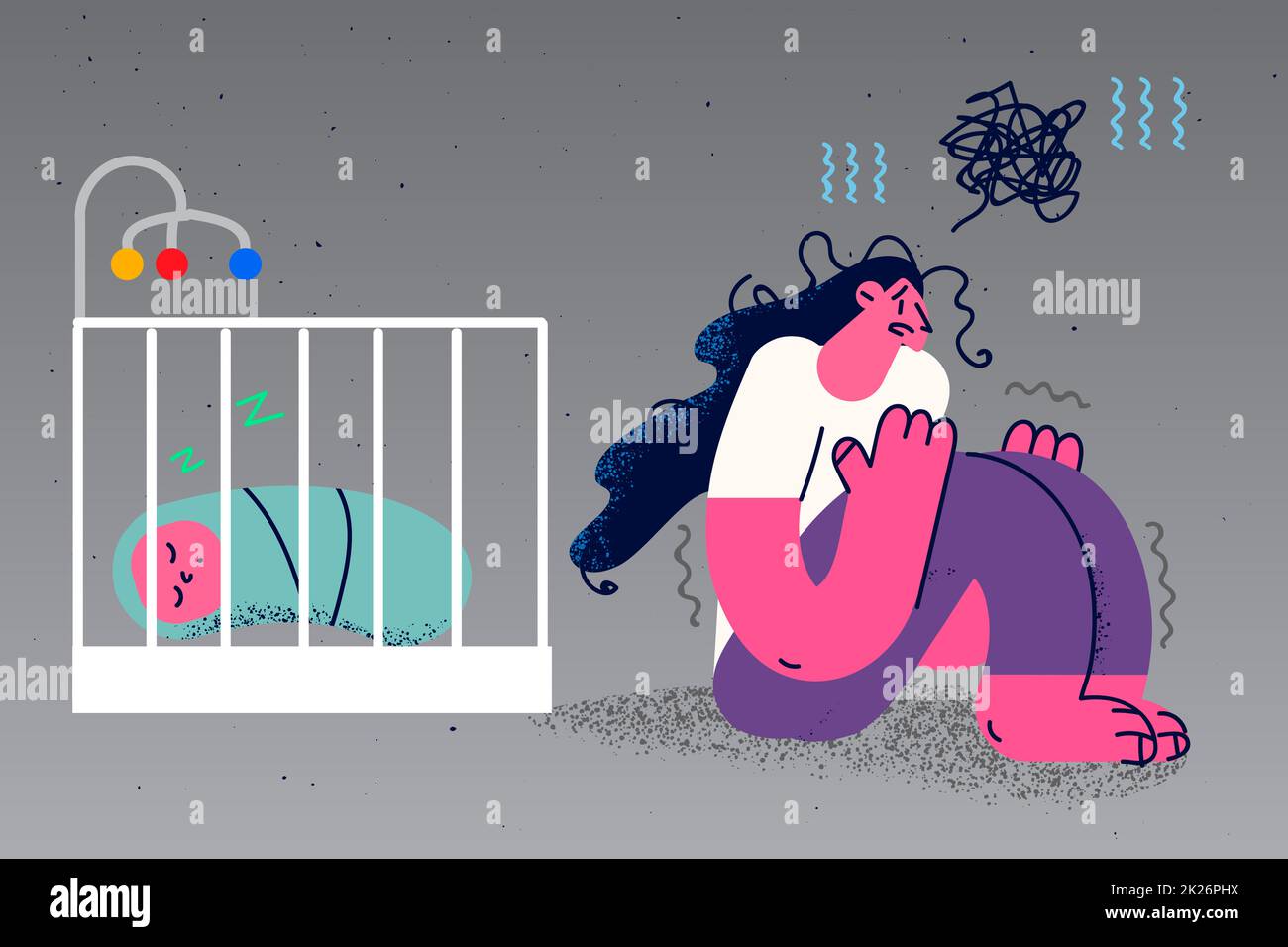 Postnatal depression illustration hi-res stock photography and images ...