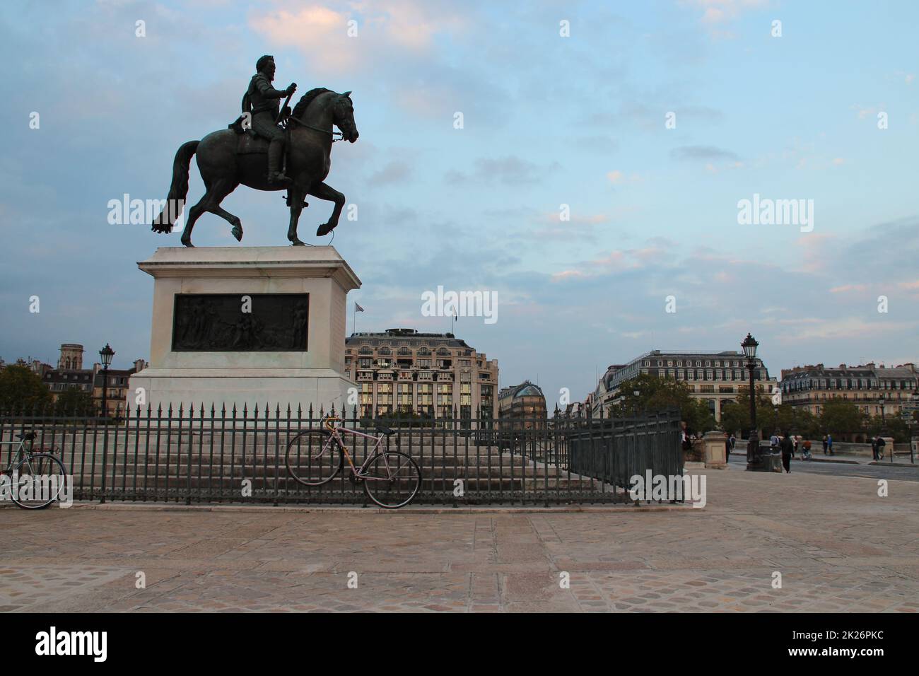 statue of the king henry IV in paris (france Stock Photo - Alamy
