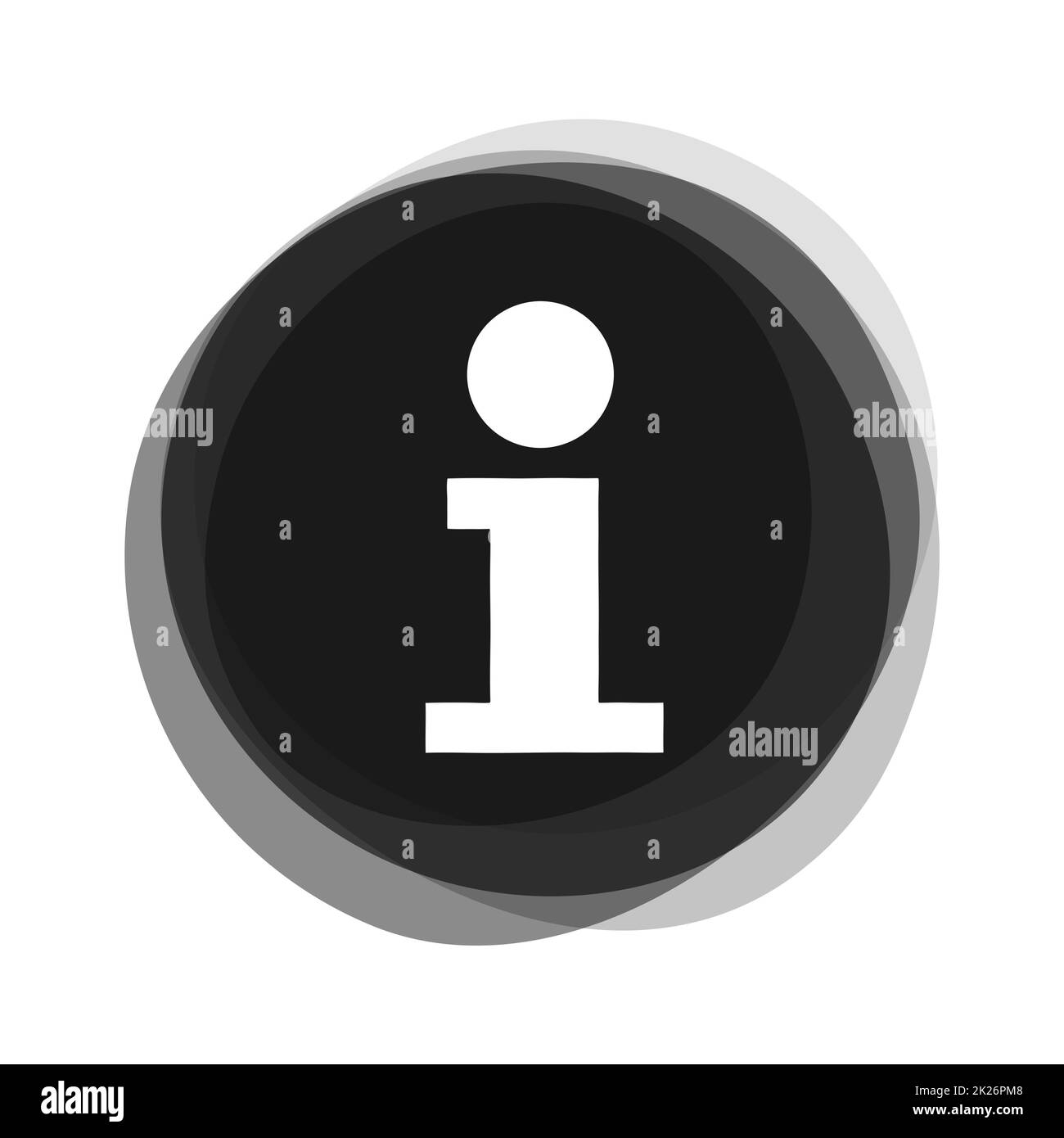 Button black grey showing Information Stock Photo - Alamy