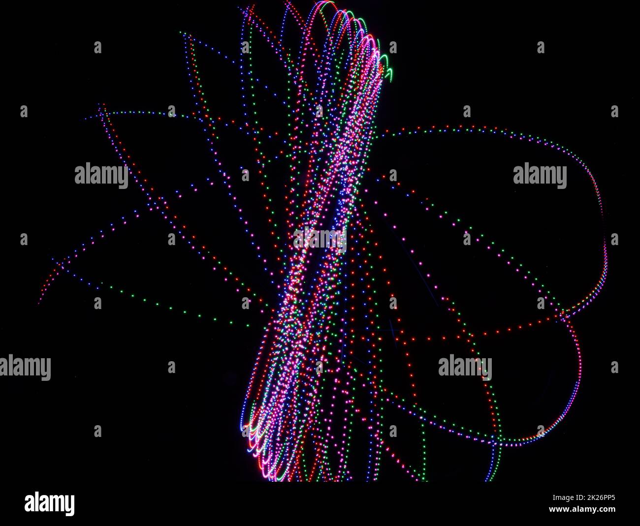 spectacular colored lights with geometric shapes special effects Stock ...