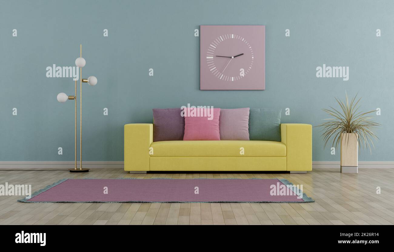 Colorful living room with modern sofa Stock Photo - Alamy Colorful living room with modern sofa Stock Photo - Alamy