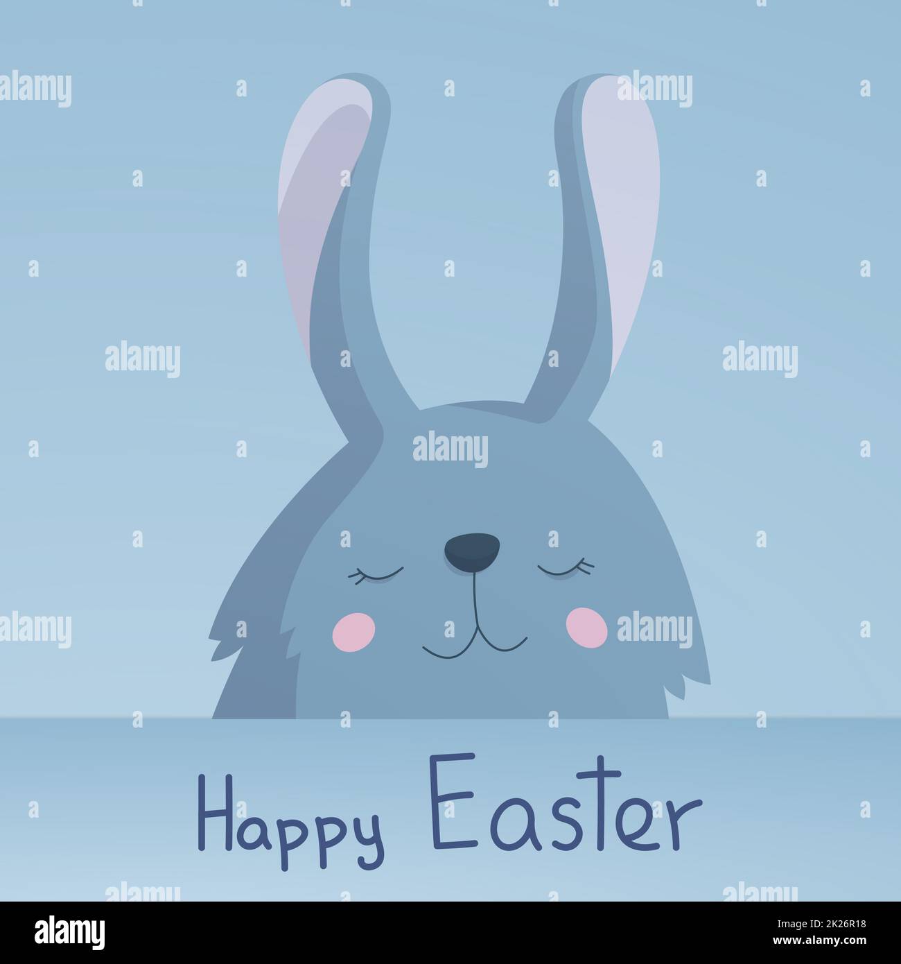 Easter Bunny congratulates on the holiday of holy Easter - Vector Stock ...