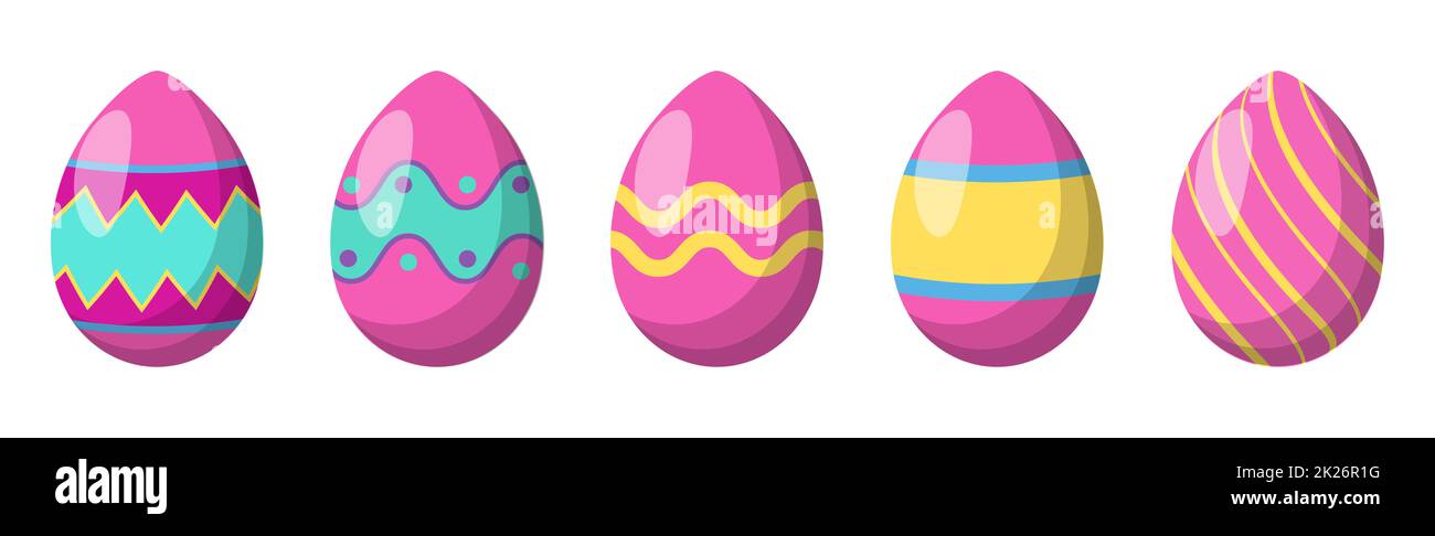 Colorful Easter Eggs Clipart