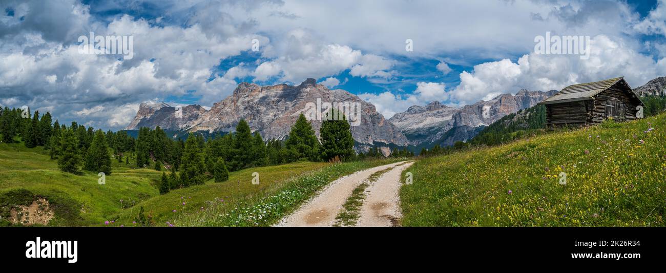 Pralongia Plateau in the Dolomites Stock Photo - Alamy