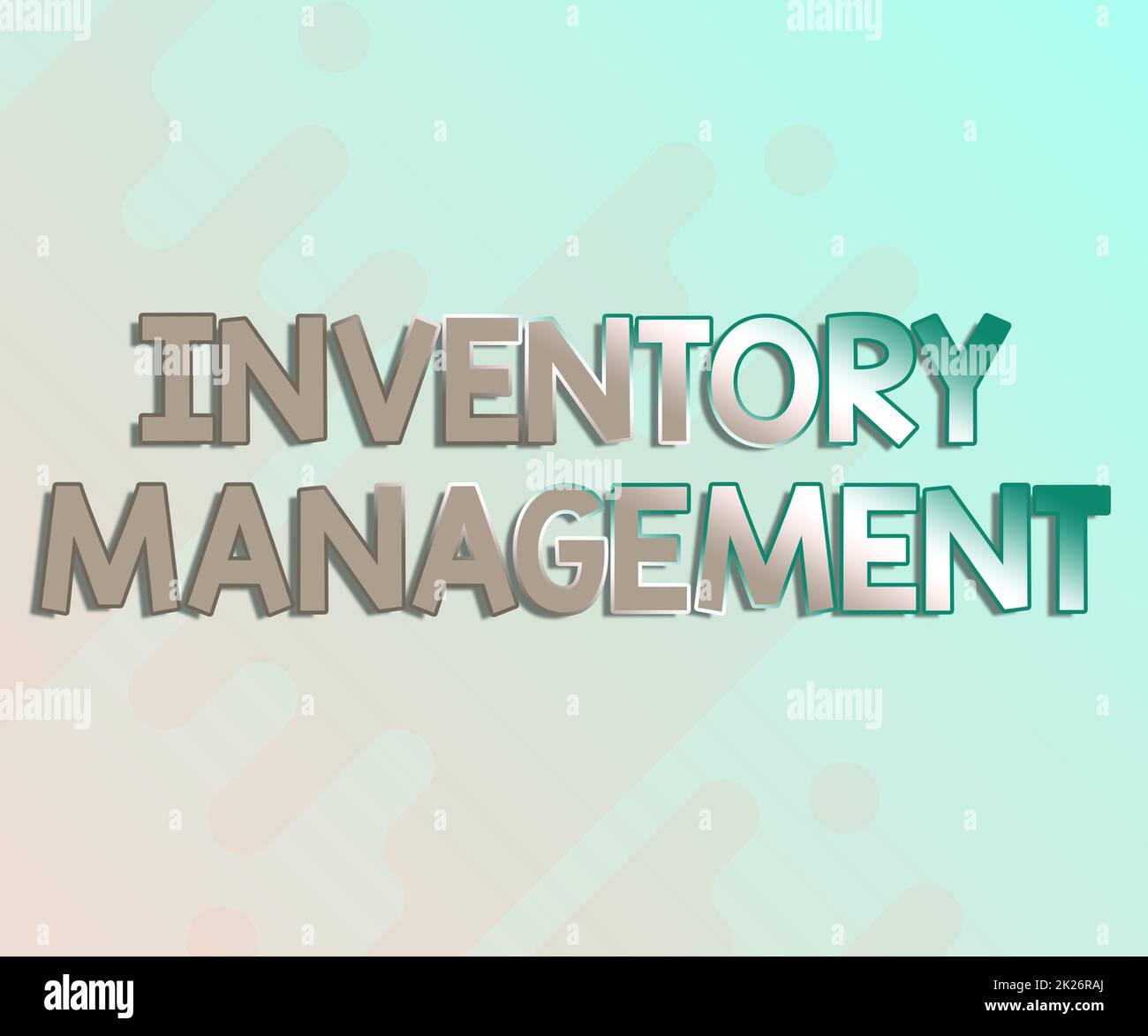 Conceptual caption Inventory Management. Business approach supervision ...