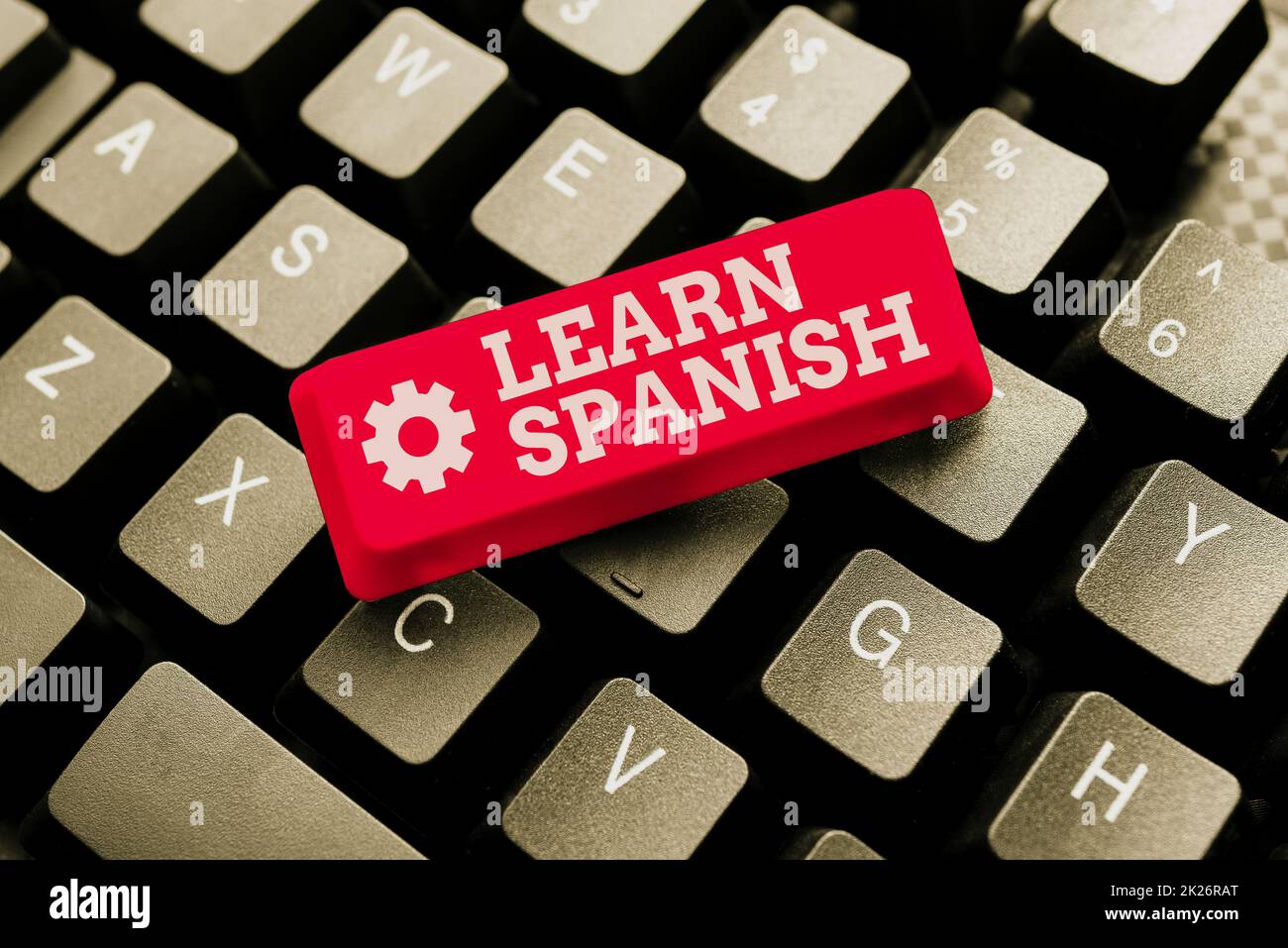 Inspiration showing sign Learn Spanish. Business showcase to train ...
