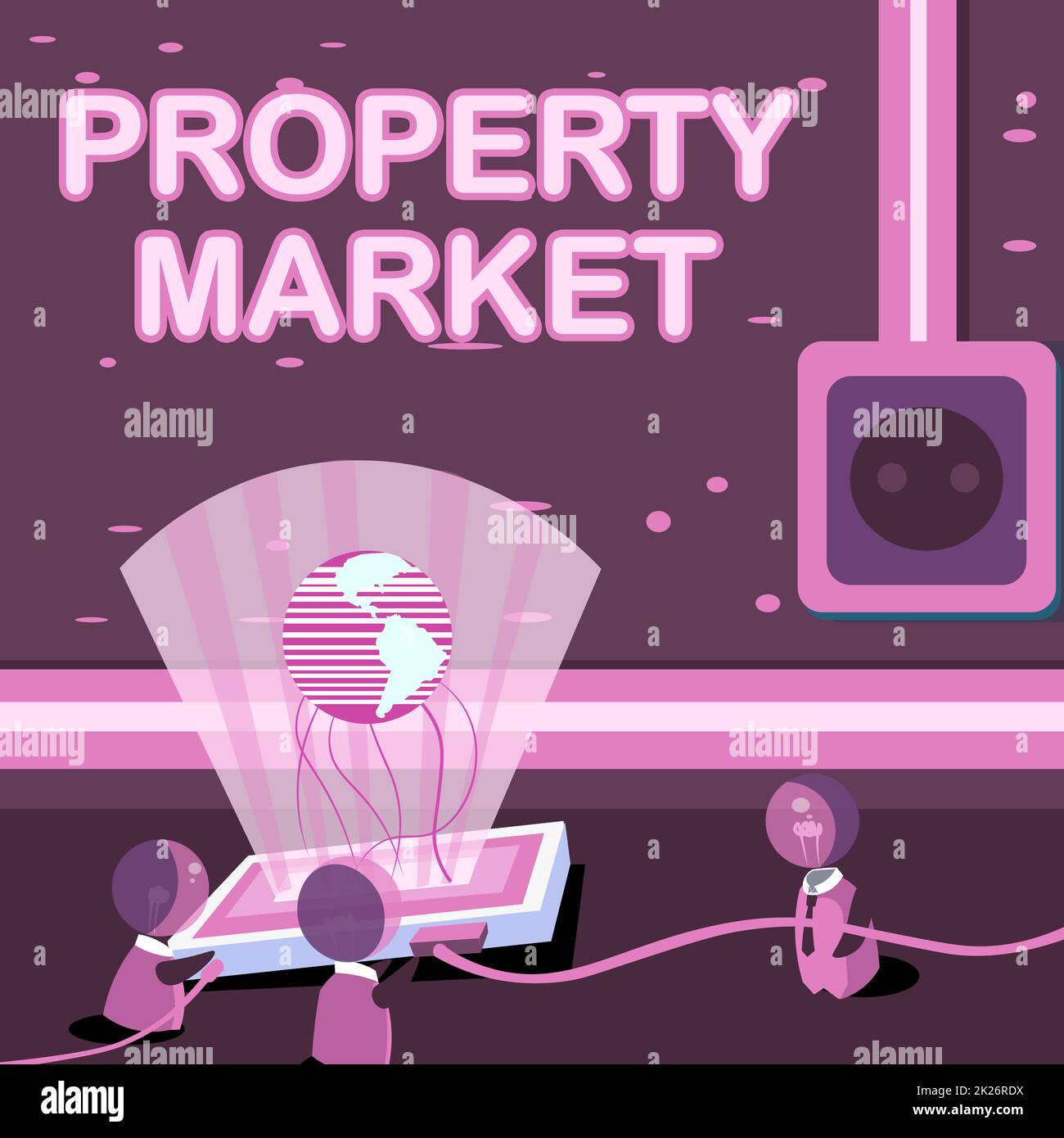 Conceptual display Property Market. Business overview the buying and ...