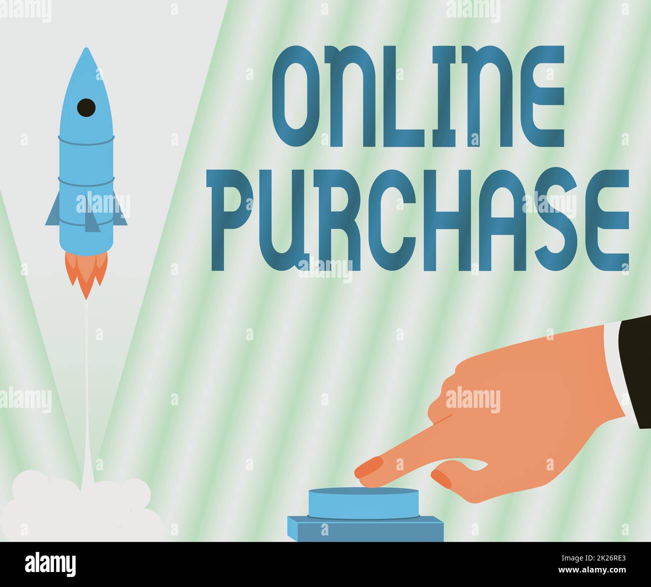 Conceptual caption Online Purchase. Internet Concept consumers directly ...