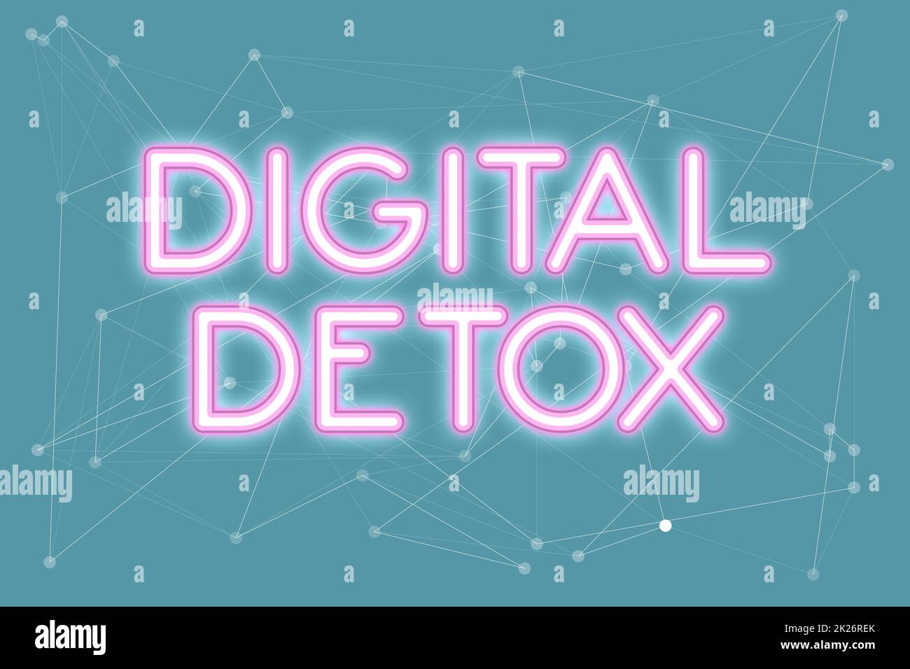 Handwriting text Digital Detox. Concept meaning Prohibiting the usage ...