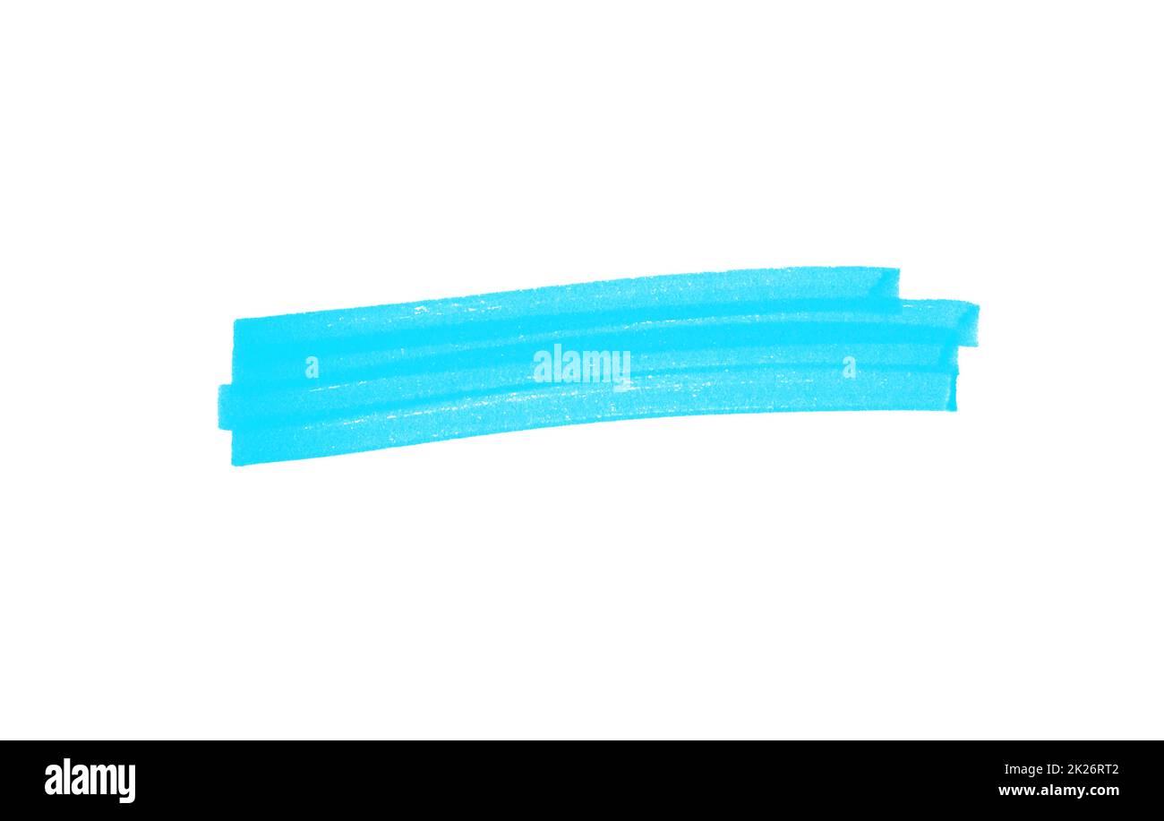 Blue underline pencil hand Cut Out Stock Images & Pictures - Alamy