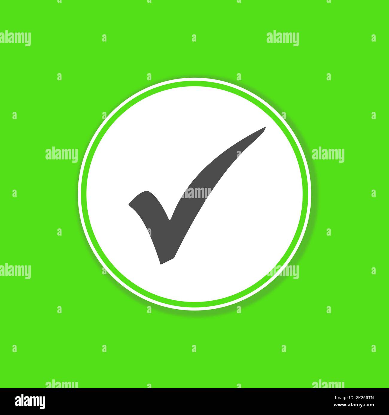 Green tick icon hi-res stock photography and images - Alamy