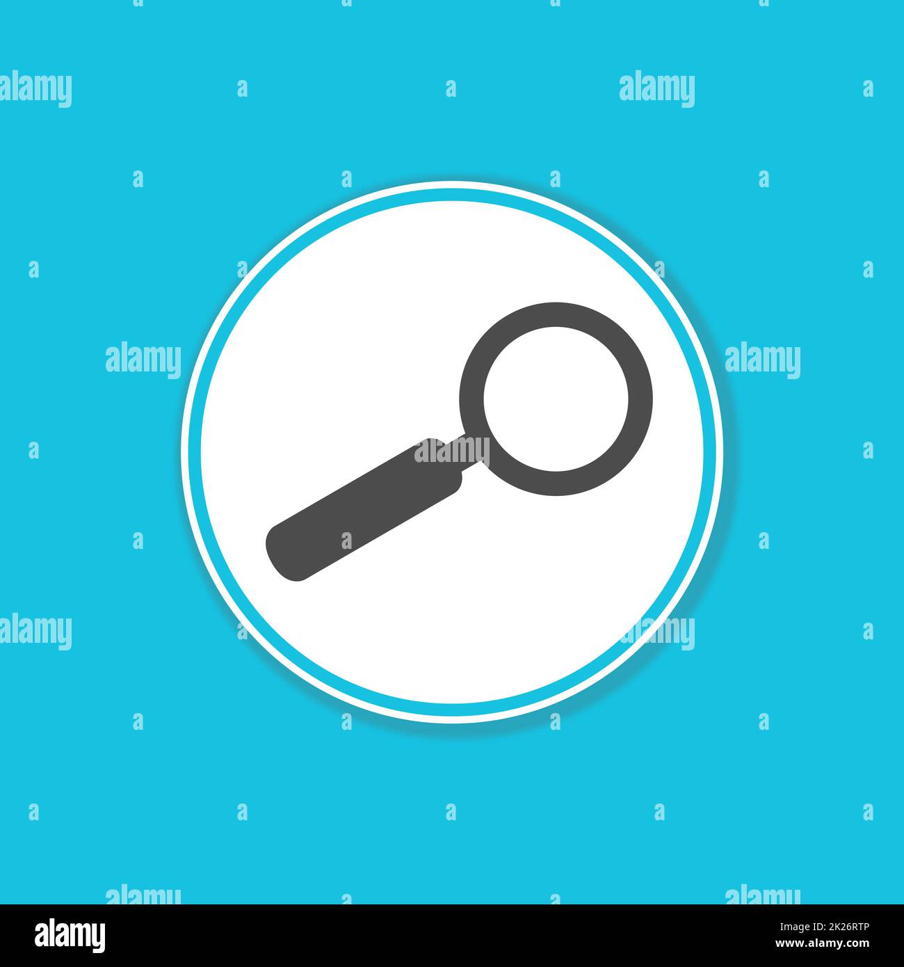 Blue background banner magnifying hi-res stock photography and images ...