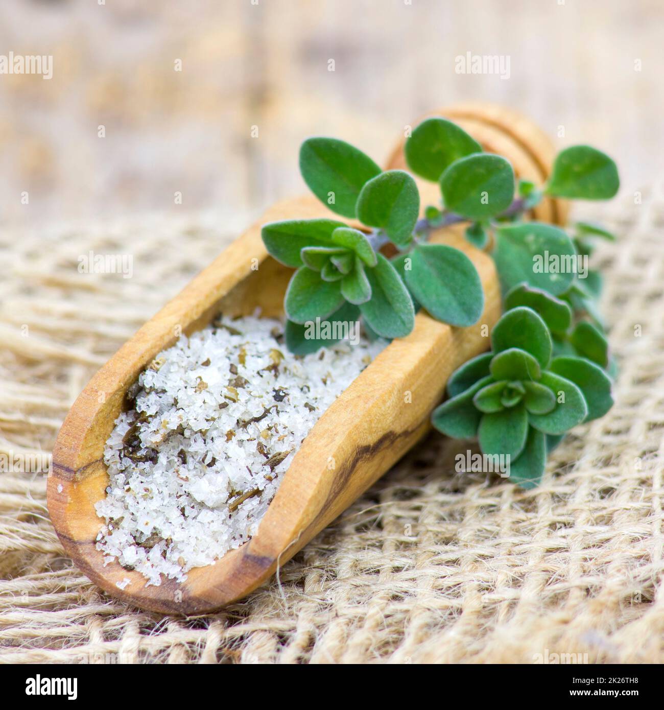 sea salt with herbs Stock Photo - Alamy