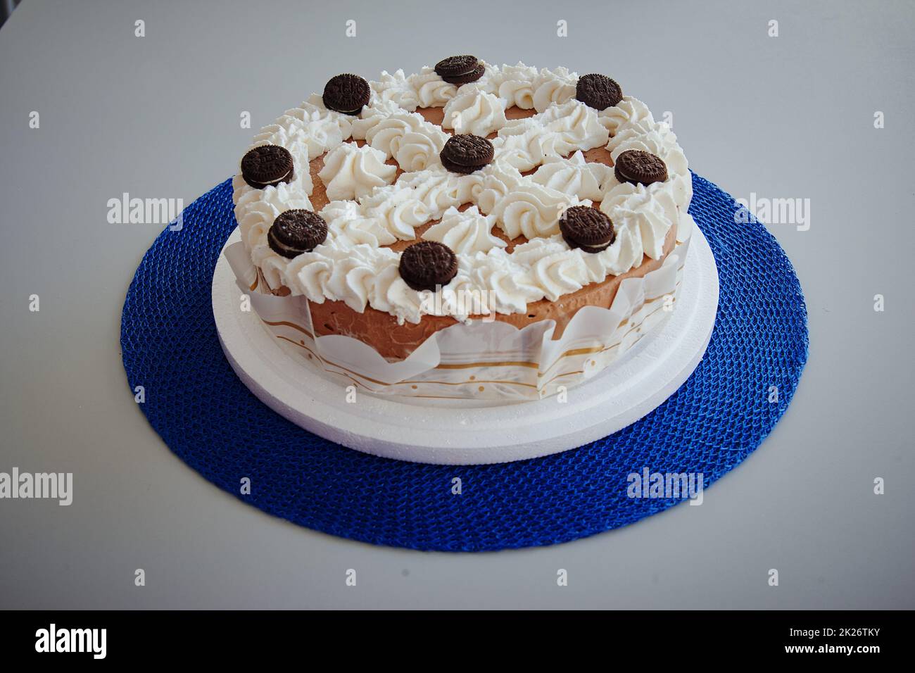 a mediterranean food healthy composed design Stock Photo - Alamy