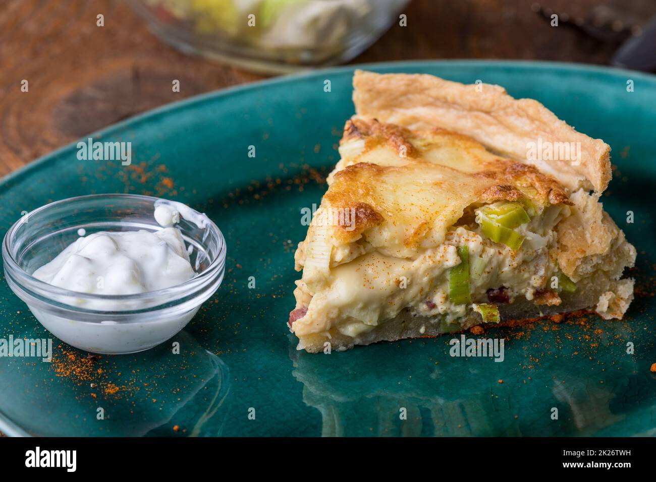 french quiche lorraine Stock Photo - Alamy