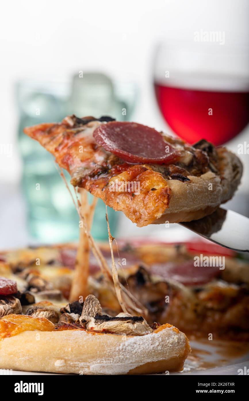 Pizza margarita slice hi-res stock photography and images - Alamy
