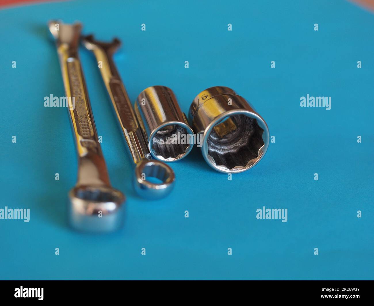 wrench spanner tool Stock Photo - Alamy