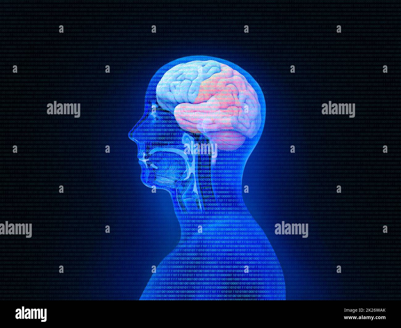 Big data and artificial intelligence concept. Machine learning and ...