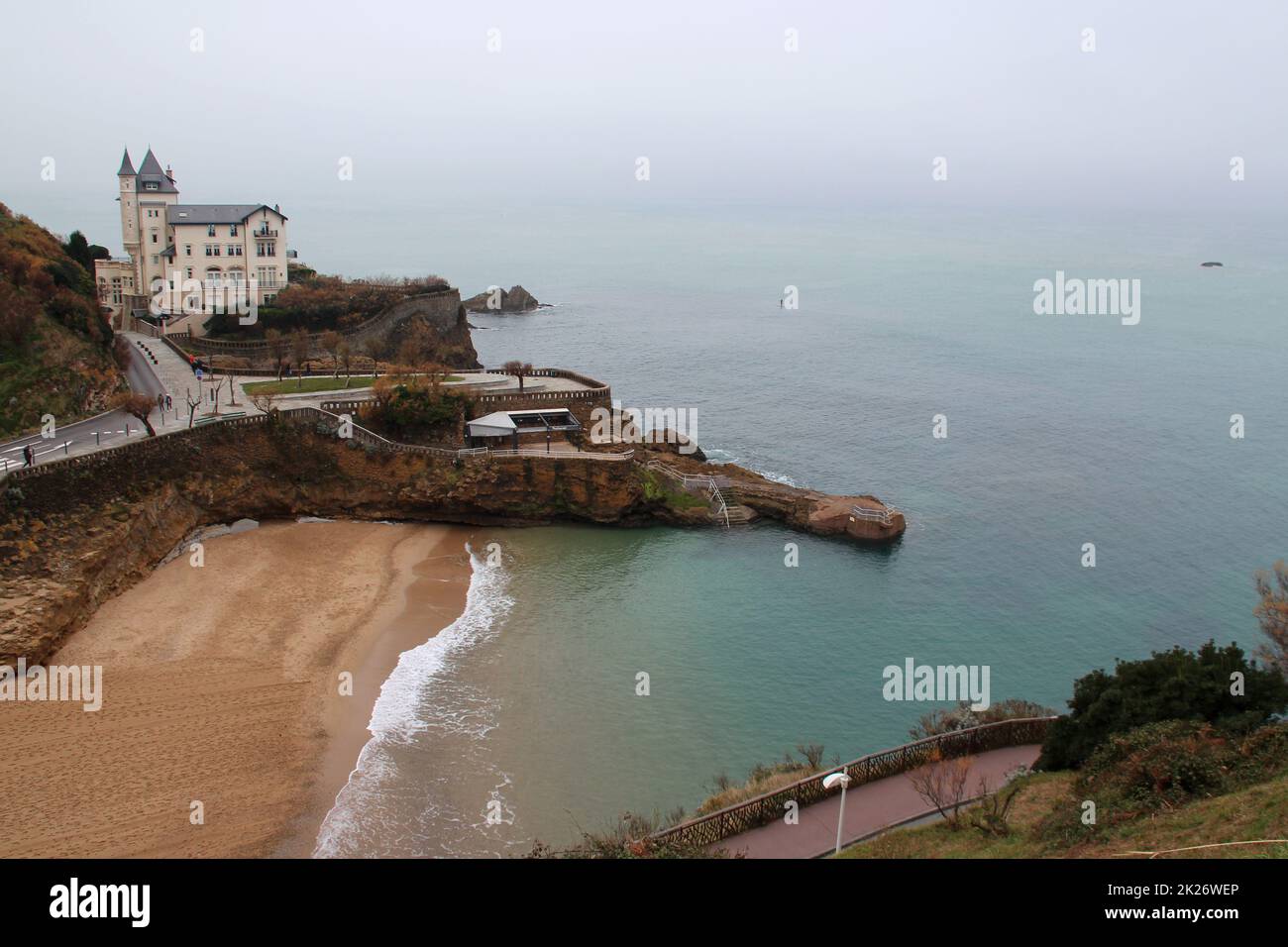 atlantic coast in biarritz at the pays basque (france Stock Photo - Alamy