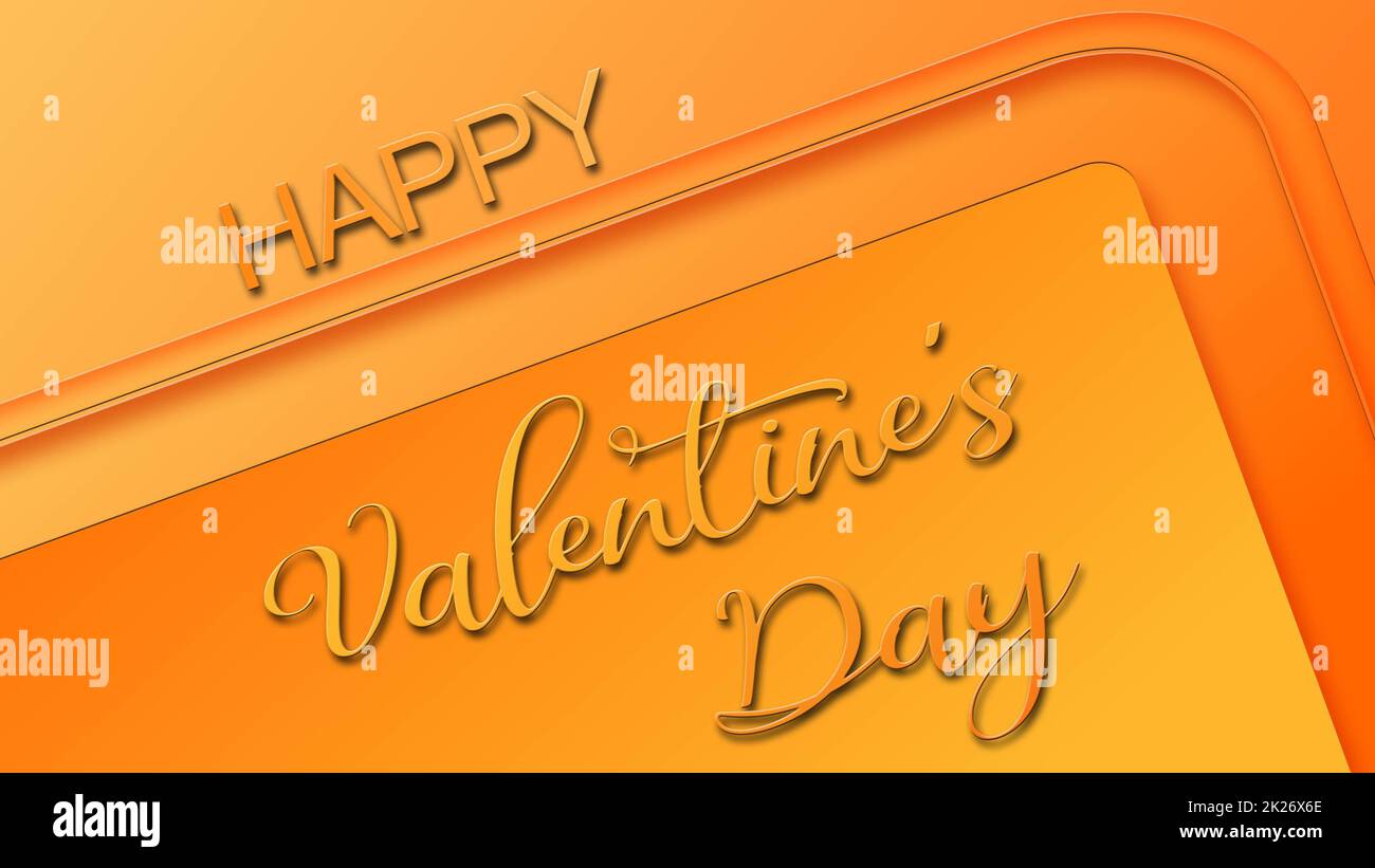 Happy Valentine's Day lettering on abstract background of graphic ...