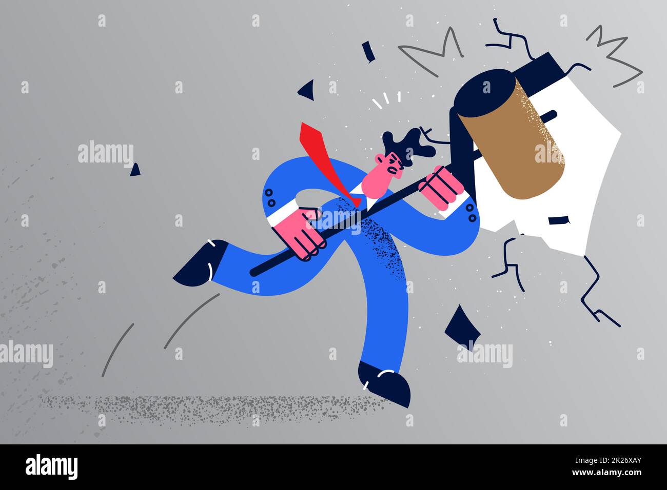 Breakthrough hammer hi-res stock photography and images - Alamy
