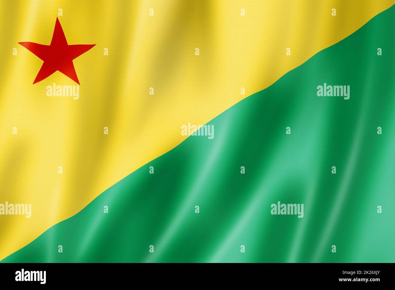 Acre state flag, Brazil Stock Photo - Alamy
