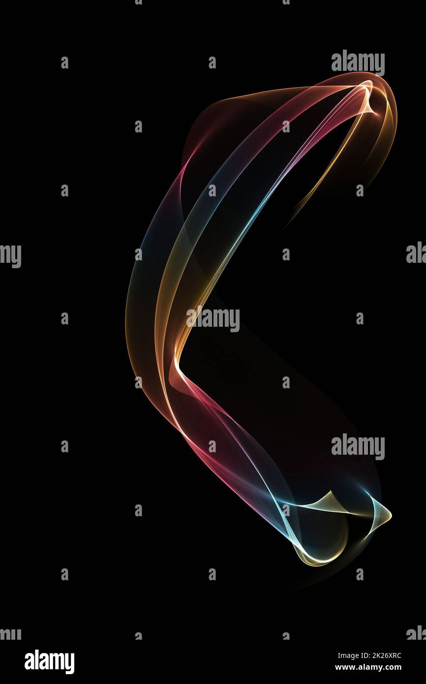 Abstract wave vector background, rainbow waved lines for brochure ...