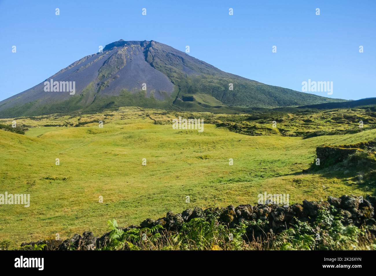 Pico mountain in Pico island Stock Photo - Alamy