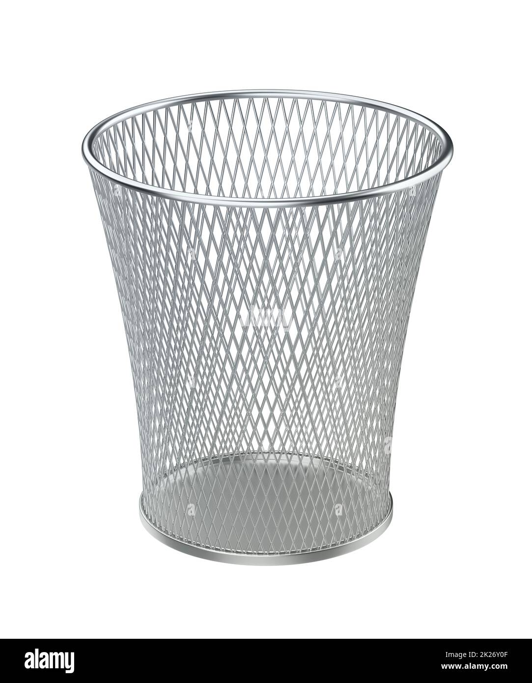 Empty wastepaper bin Cut Out Stock Images & Pictures - Alamy