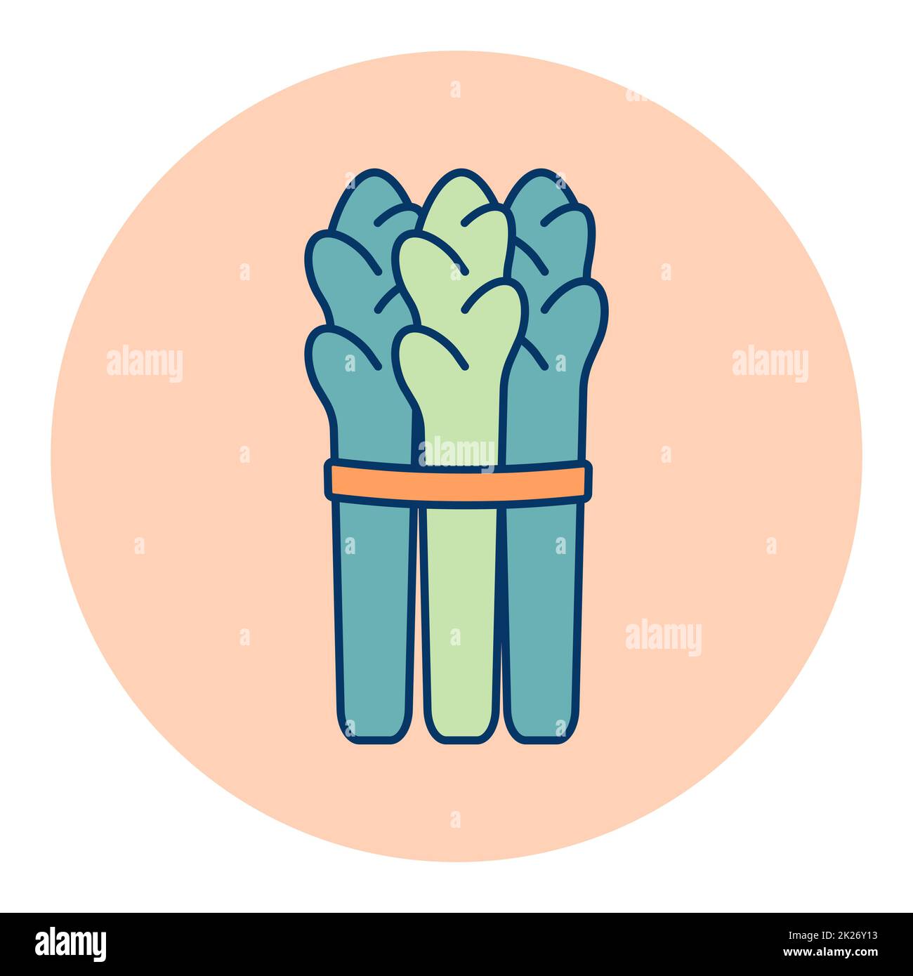 Asparagus vector icon. Vegetable symbol Stock Photo - Alamy