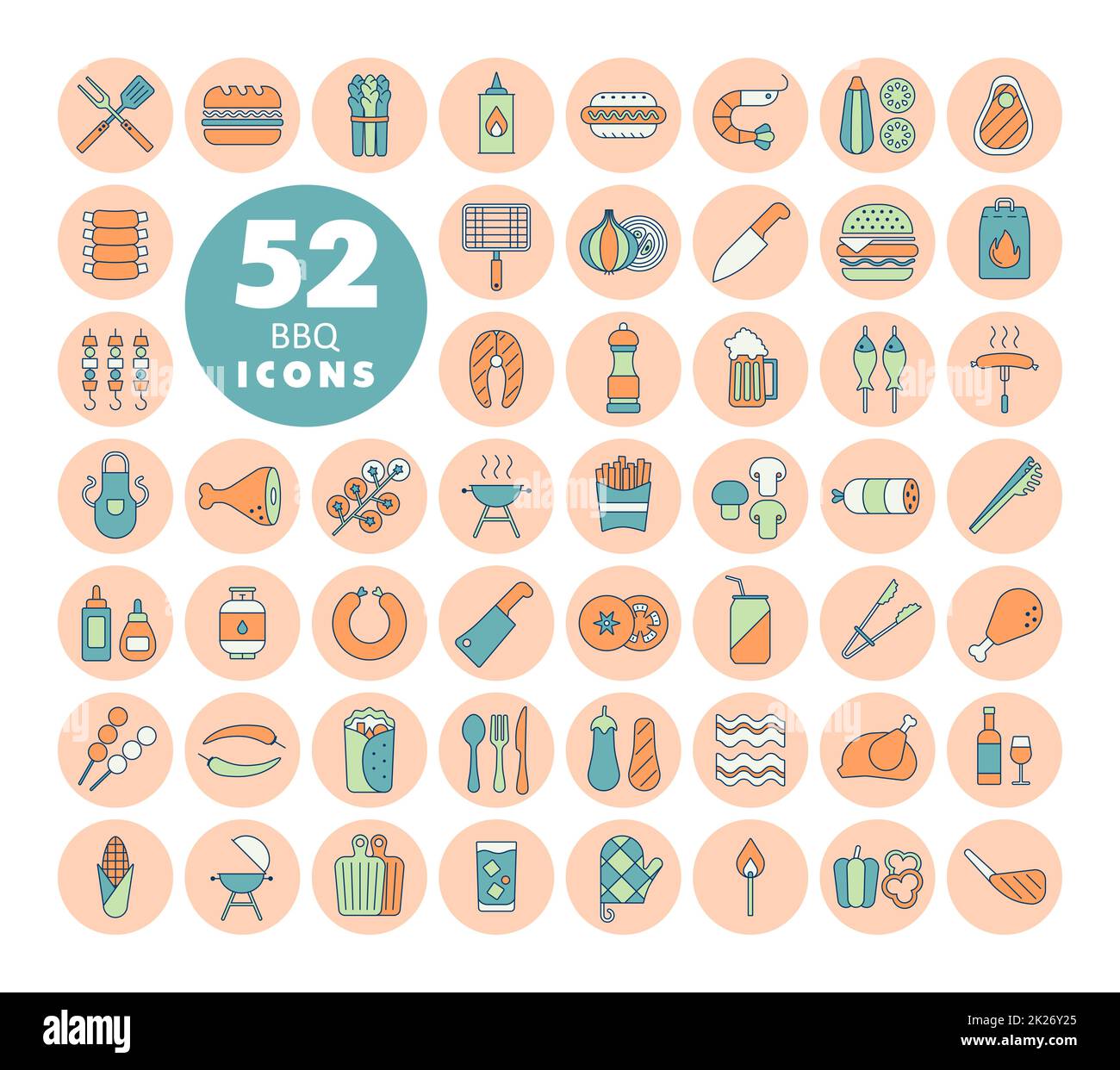 Barbecue chicken corn Cut Out Stock Images & Pictures - Alamy