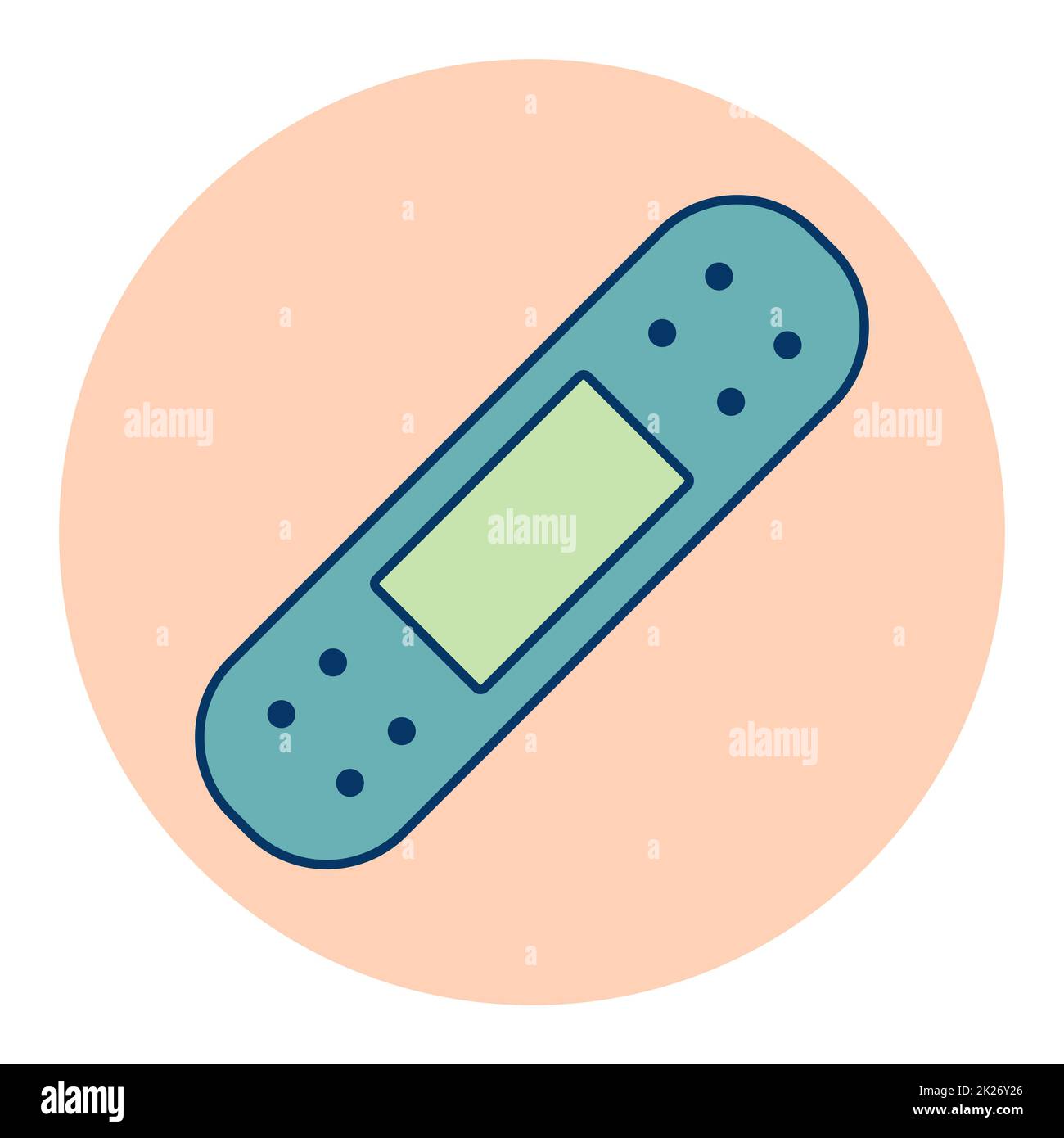 Adhesive plaster vector icon. Medical sign Stock Photo - Alamy