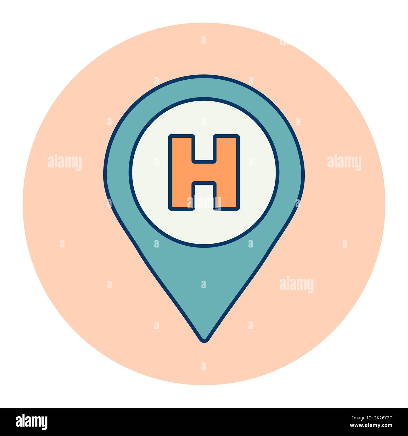Hospital helicopter icon hi-res stock photography and images - Alamy