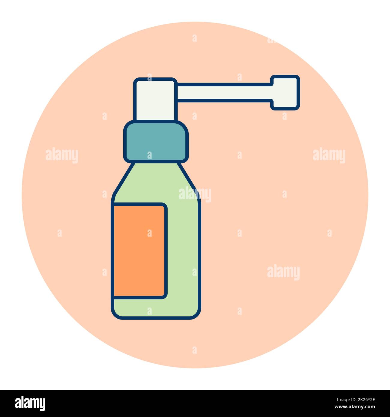 Medical spray vector icon. Medical sign Stock Photo - Alamy
