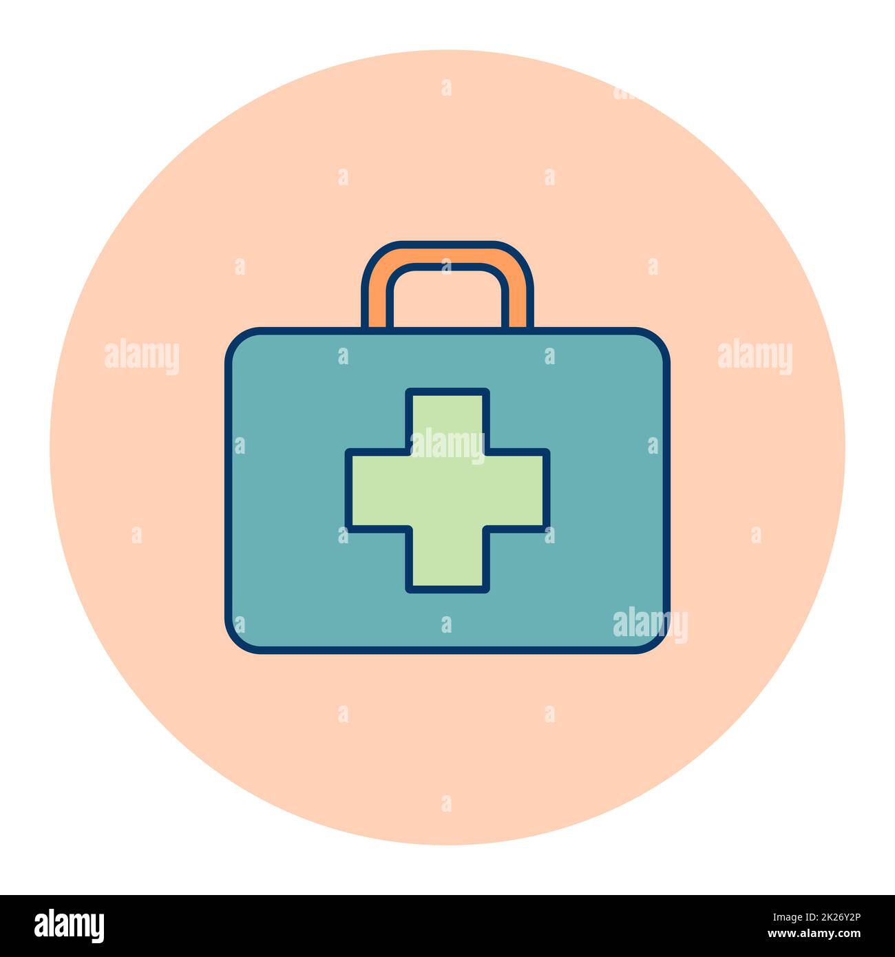 First aid kid vector icon. Medical sign Stock Photo - Alamy