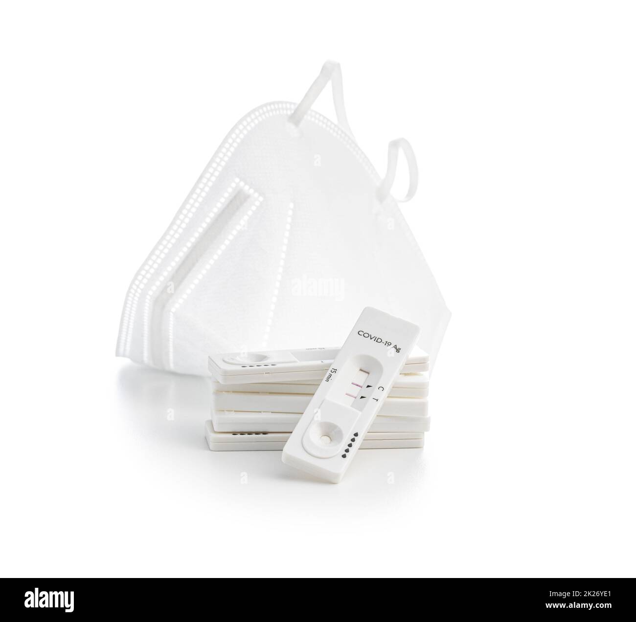 Positive Covid-19 antigen test. Coronavirus antigen rapid test and ...