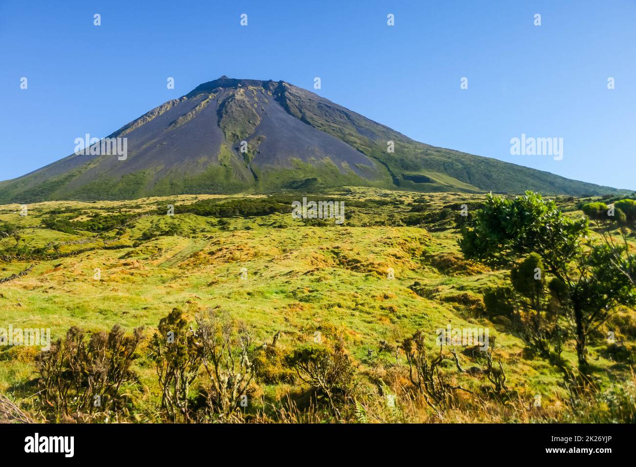 Pico mountain in Pico island Stock Photo - Alamy