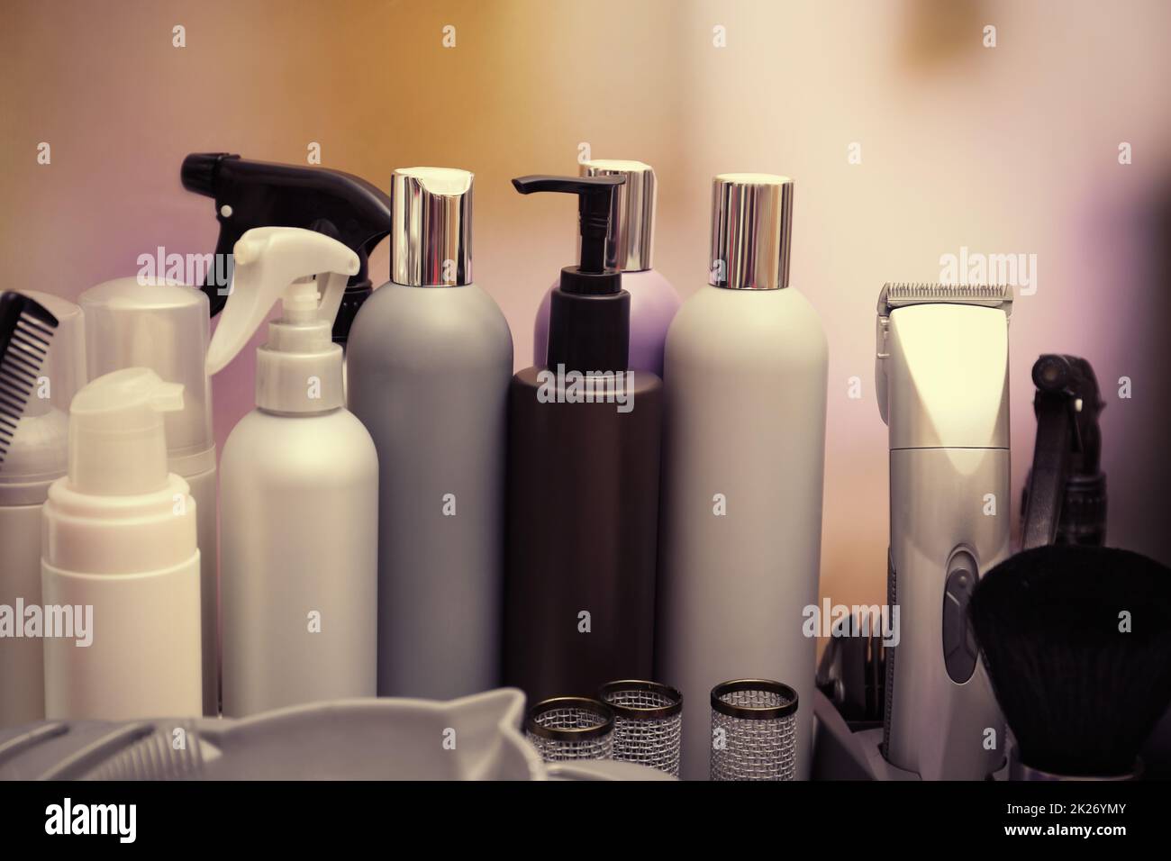 generic cosmetics containers Stock Photo - Alamy
